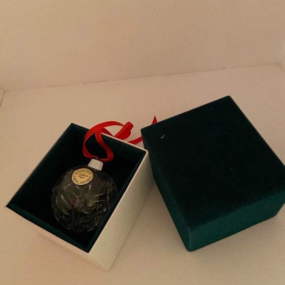 Holiday | Vintage Lead Crystal Ball Ornament Hand Cut 24 Czech Republic ...